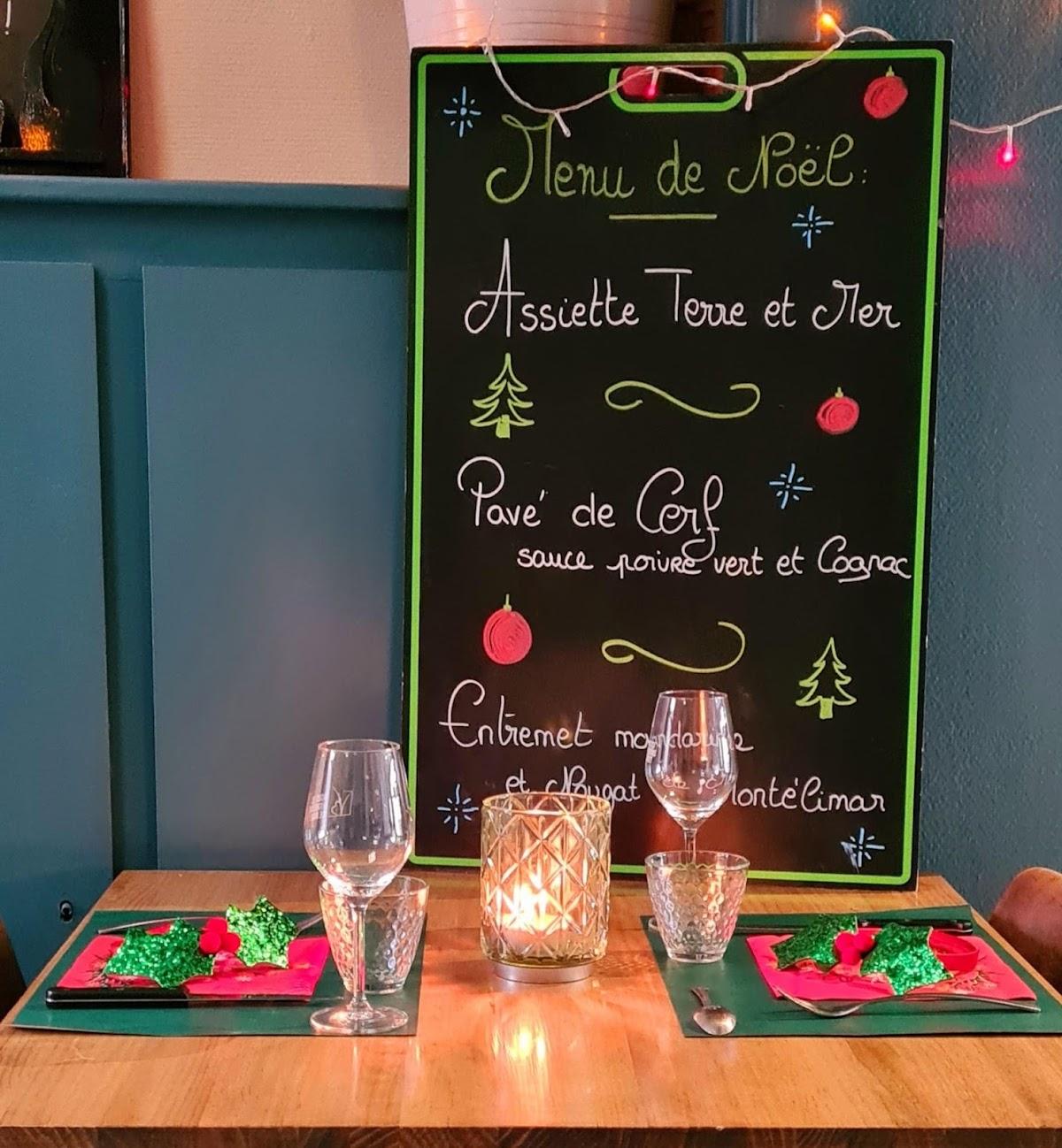 Menu at Le National restaurant, Matha
