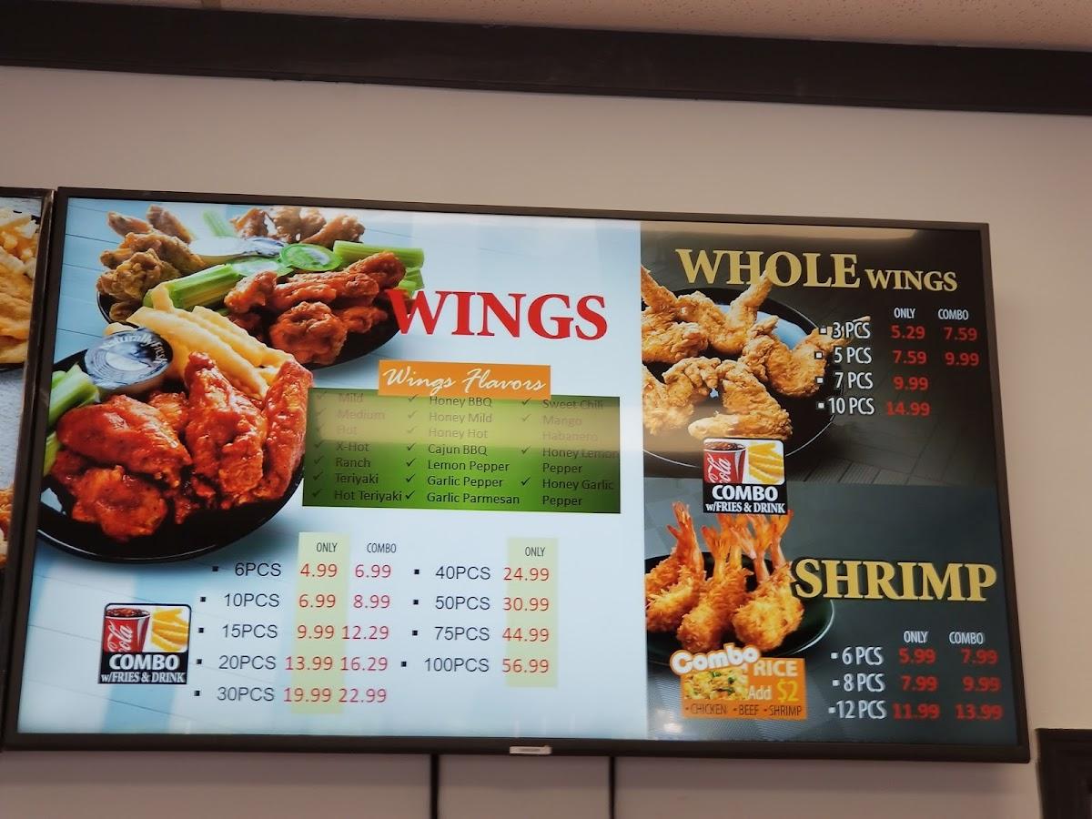 Menu at Susie's Best Wings restaurant, Conyers, Salem Rd