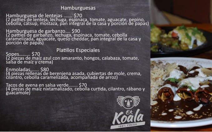 Menu at Koala Express restaurant, Chihuahua, Calle sexta # 2209