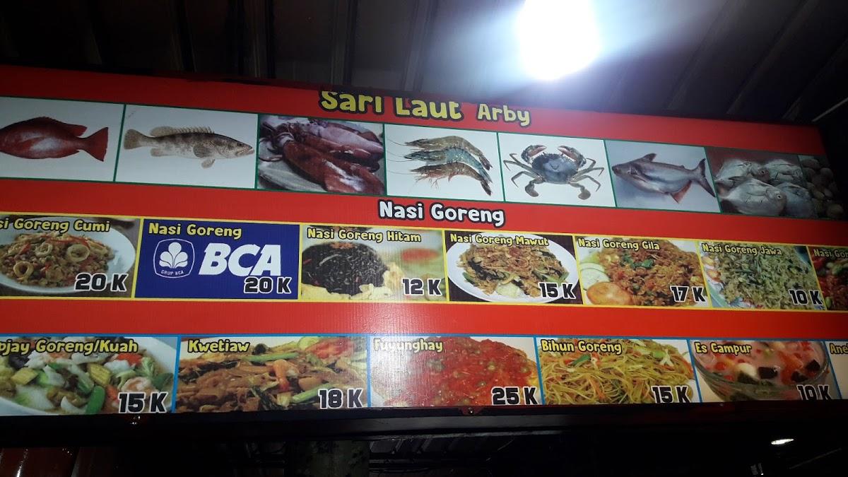 Menu at SARI LAUT ARBY restaurant, Malang