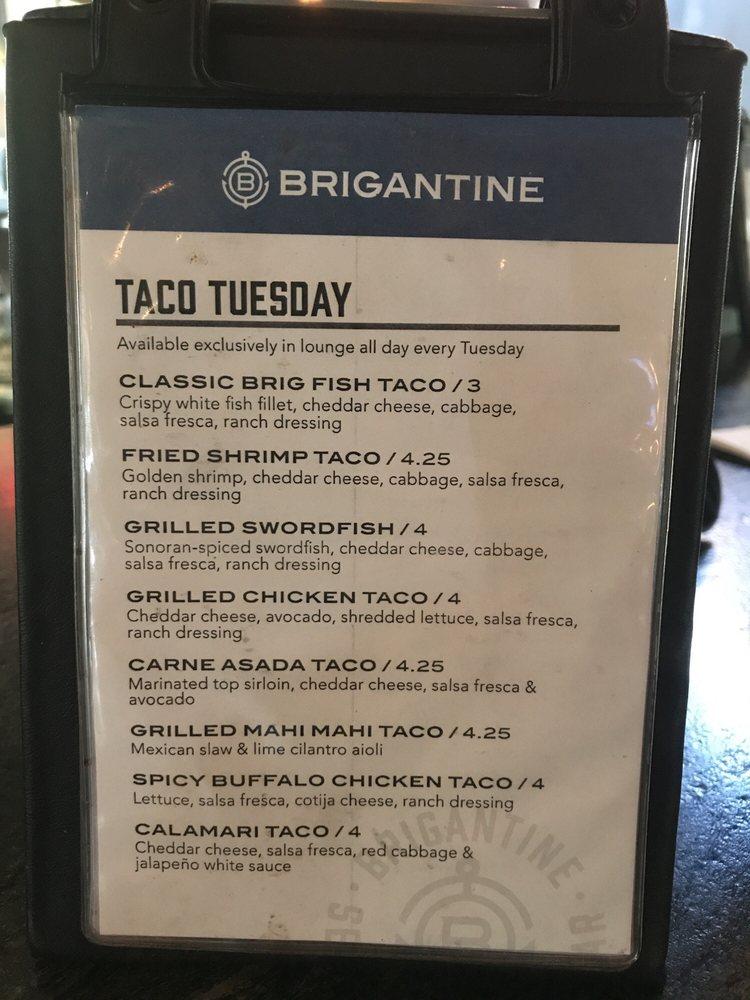 Menu at Brigantine Seafood restaurant, Escondido, 421 W Felicita Ave