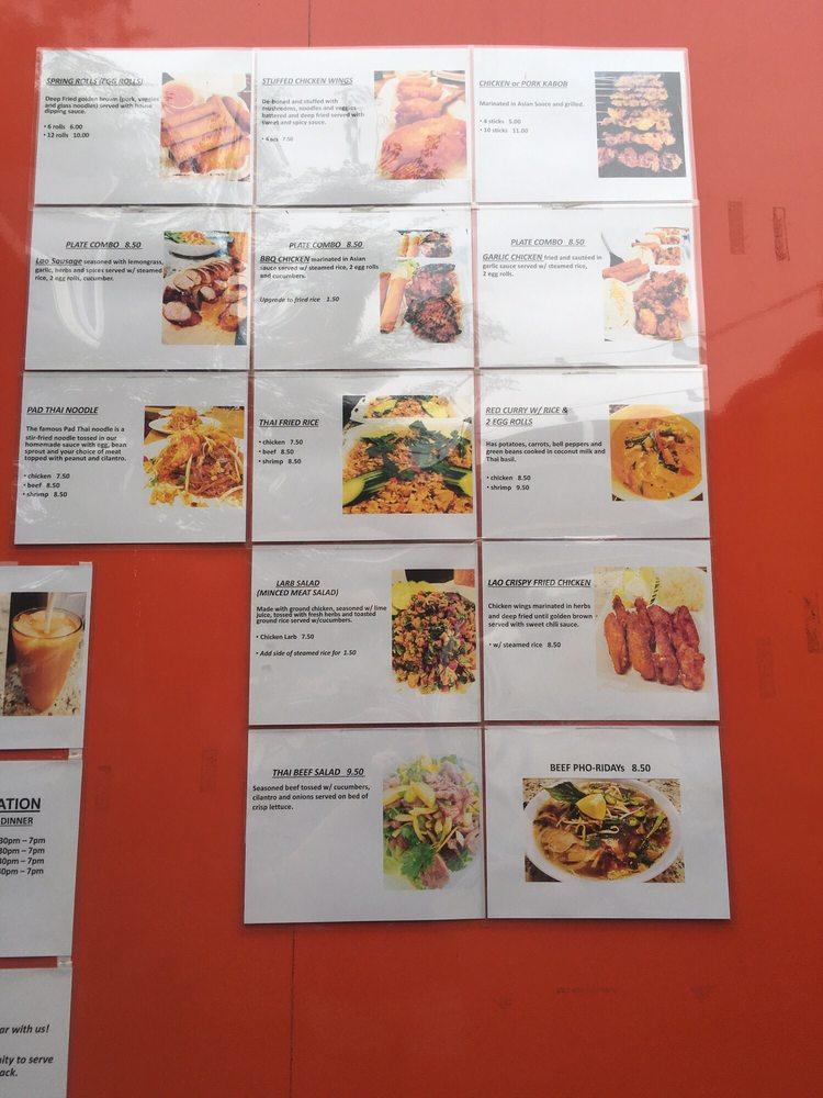 Menu at Lao-Thai Xpress, LLC restaurant, Crestview, 147 Main St
