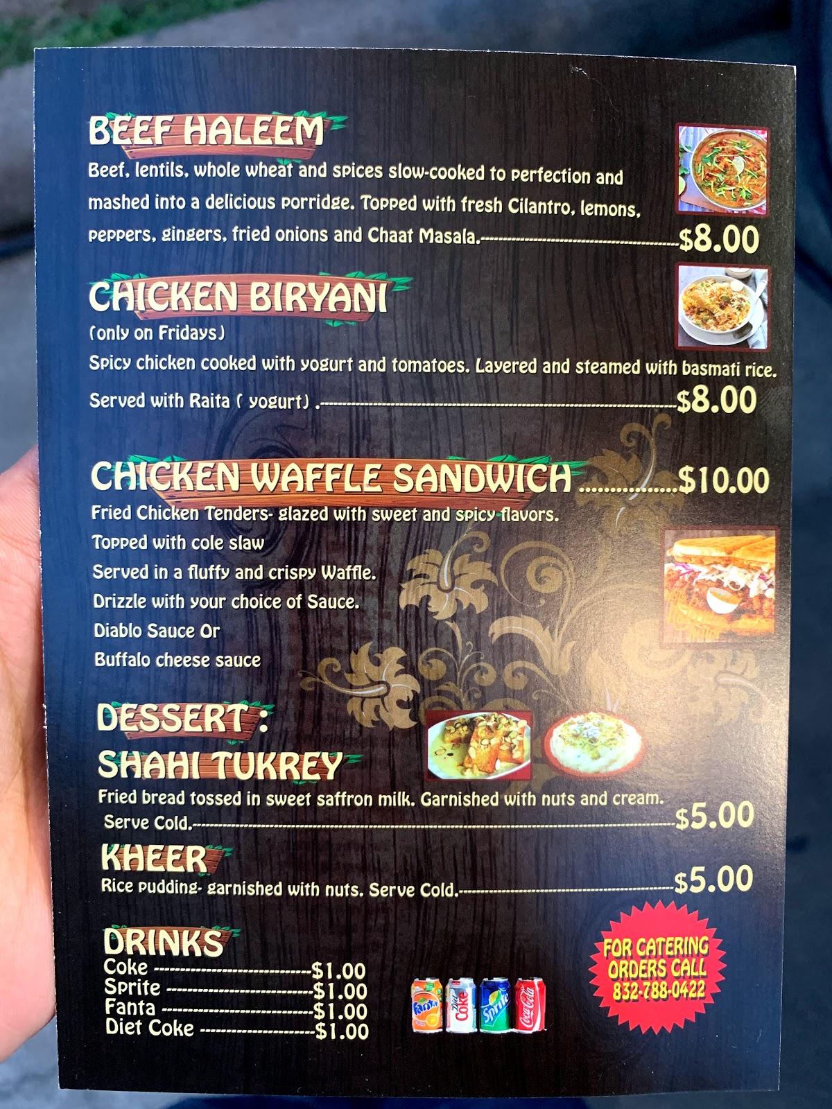 Menu at The Haleem Bowl (Food Truck) restaurant, Sugar Land
