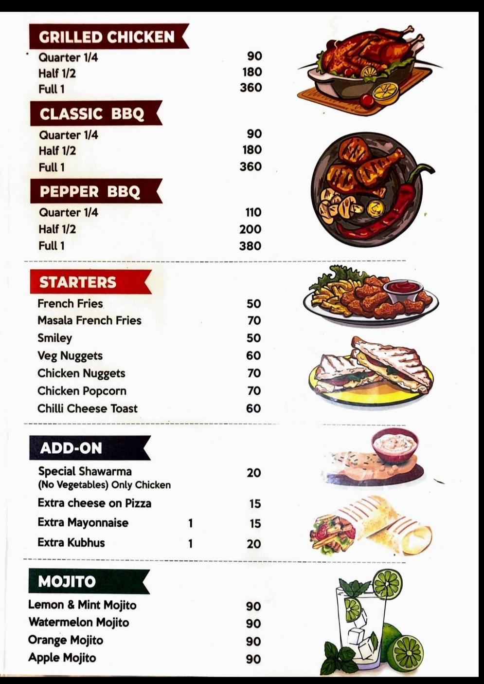 Menu at ZWARMA { THE SHAWARMA MAKERS }, Chennai, 2/9A