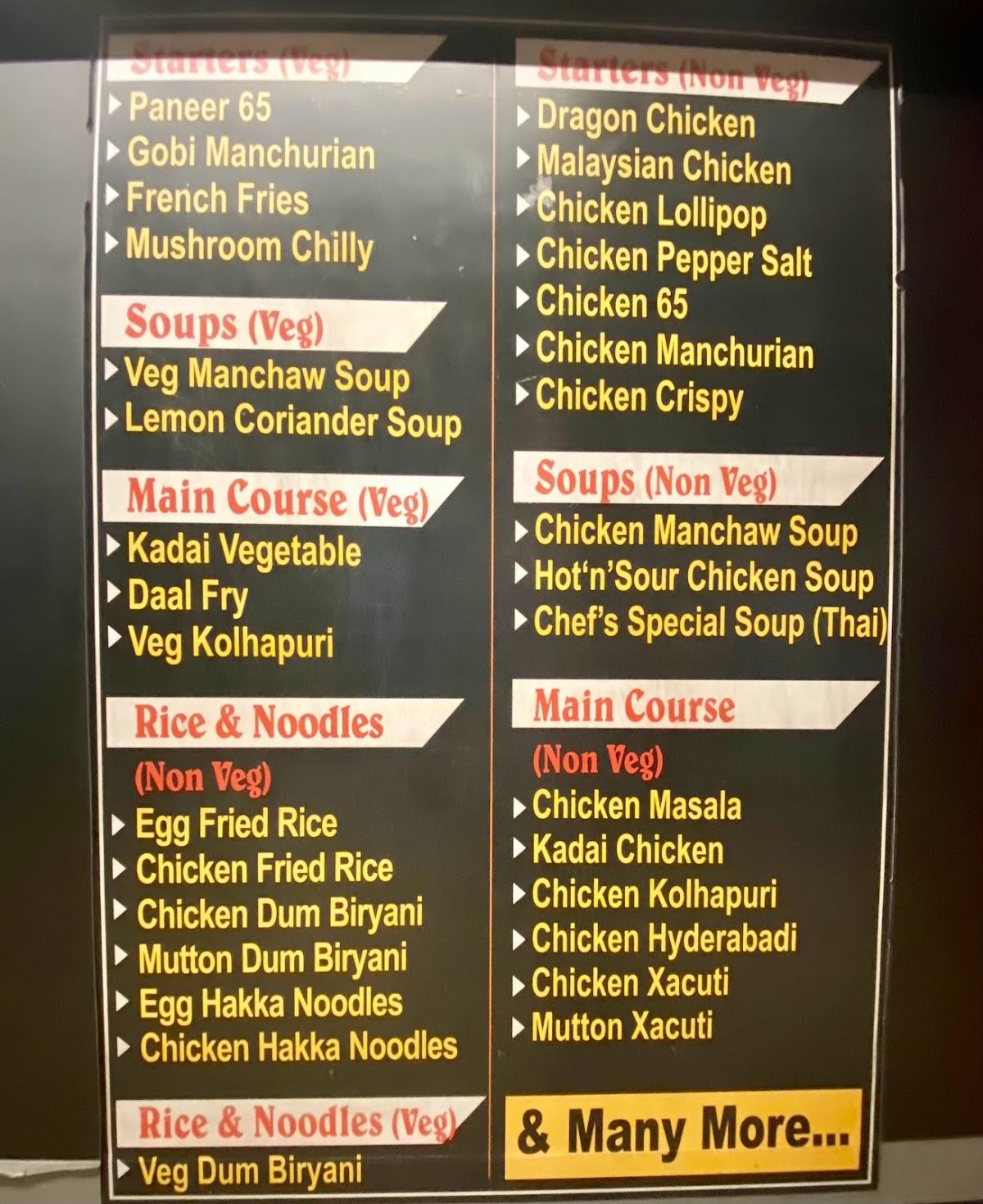 Menu at GRAB & GO, Vasco da Gama