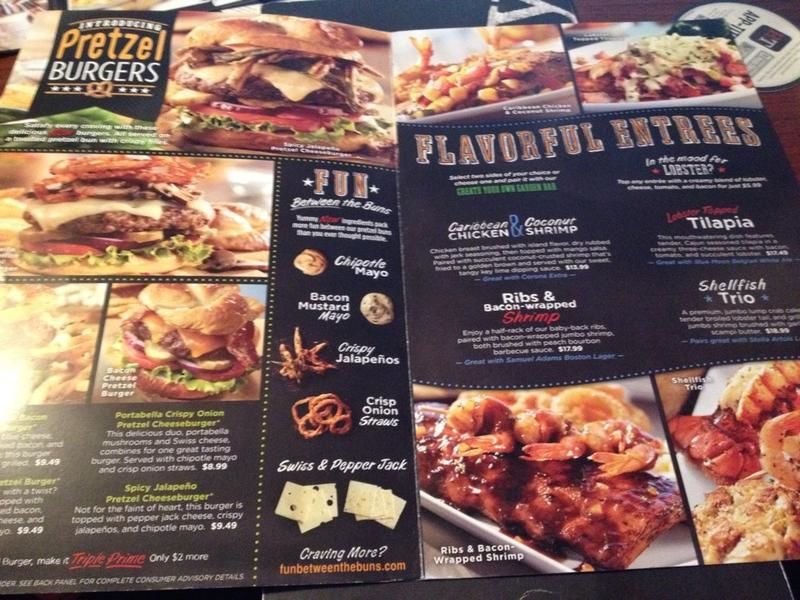 Menu at Ruby Tuesday restaurant, Bethlehem, Emrick Blvd