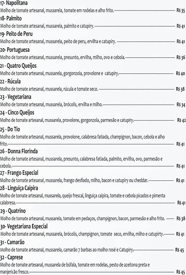 Menu at Sabores da Terra Restaurante - Bar & Pizzaria, Brazil, Av. Dep ...