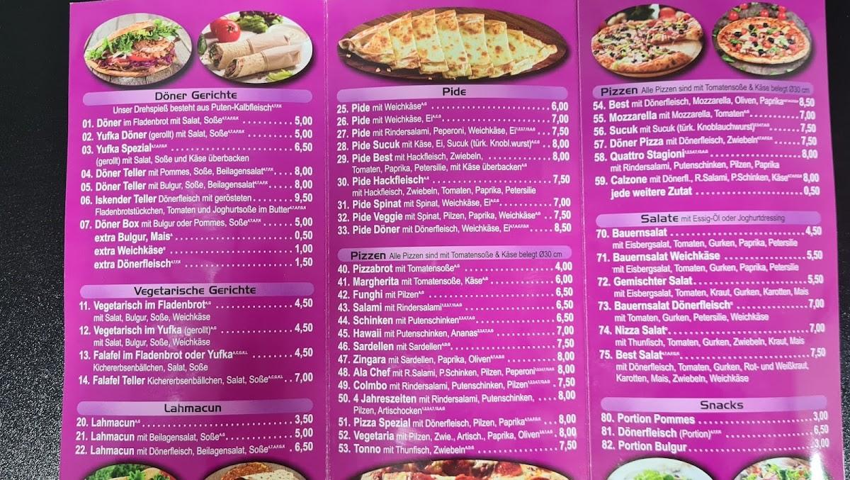 Speisekarte von Best Döner Kebap Haus pub & Bar, Landau in der Pfalz