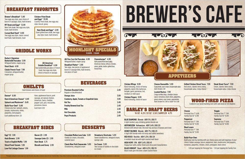 Menu at BREWER'S CAFE, Henderson