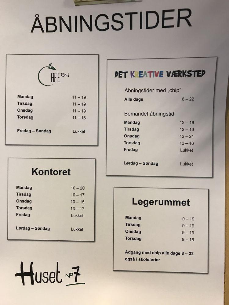 Speisekarte von Cafeen i Huset No7, Herning
