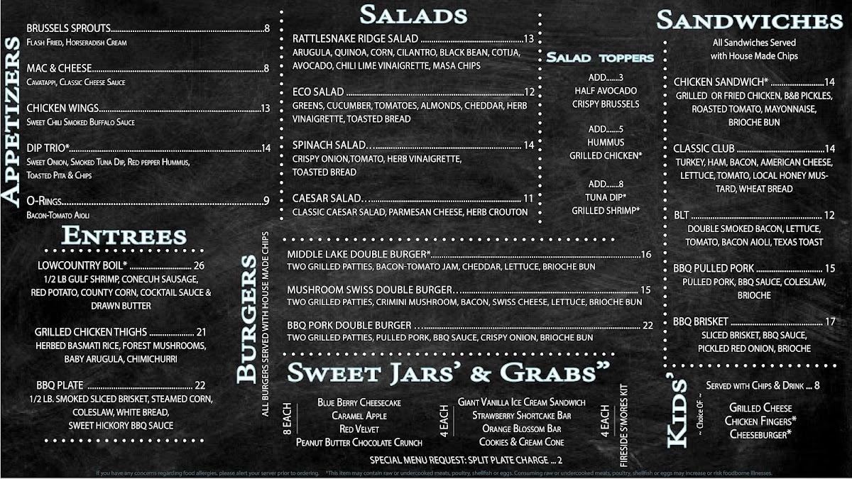 Menu at Woodside Restaurant, Gulf Shores, State Park Rd