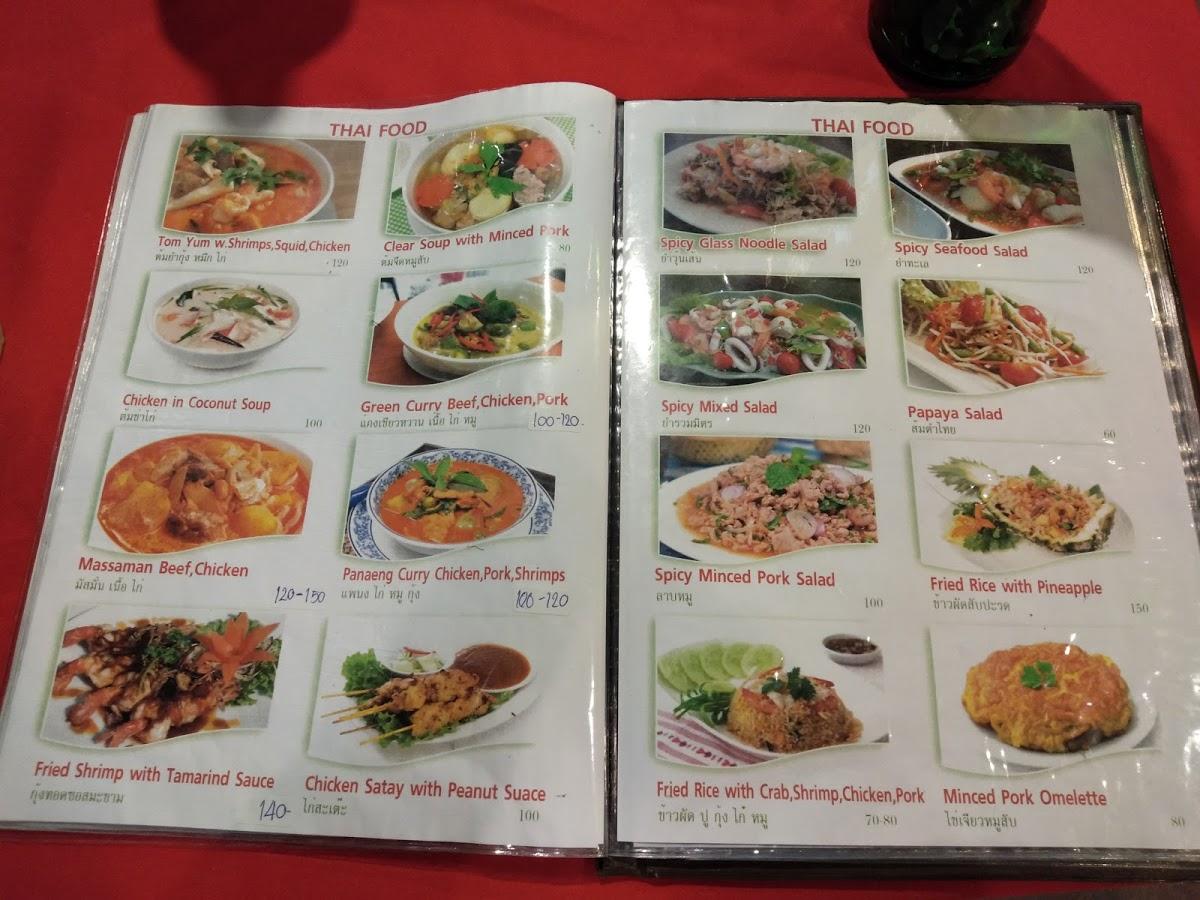 Menu at 2 Steps Hua Hin restaurant, Hua Hin