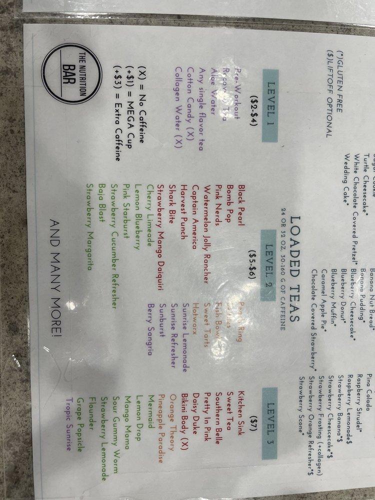 Carta de NB Memphis (Nutrition Bar), Memphis