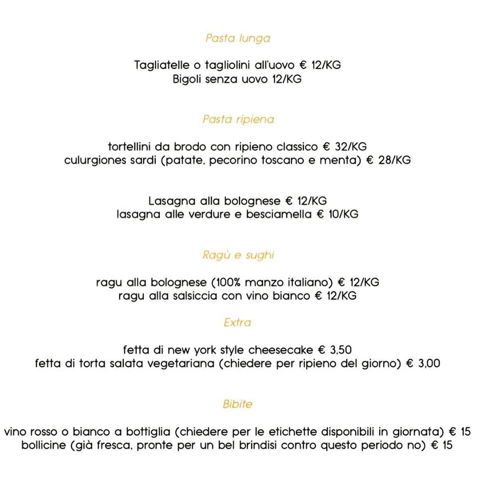 Menu at Pasta Lab - l'arte della pasta restaurant, Bolzano