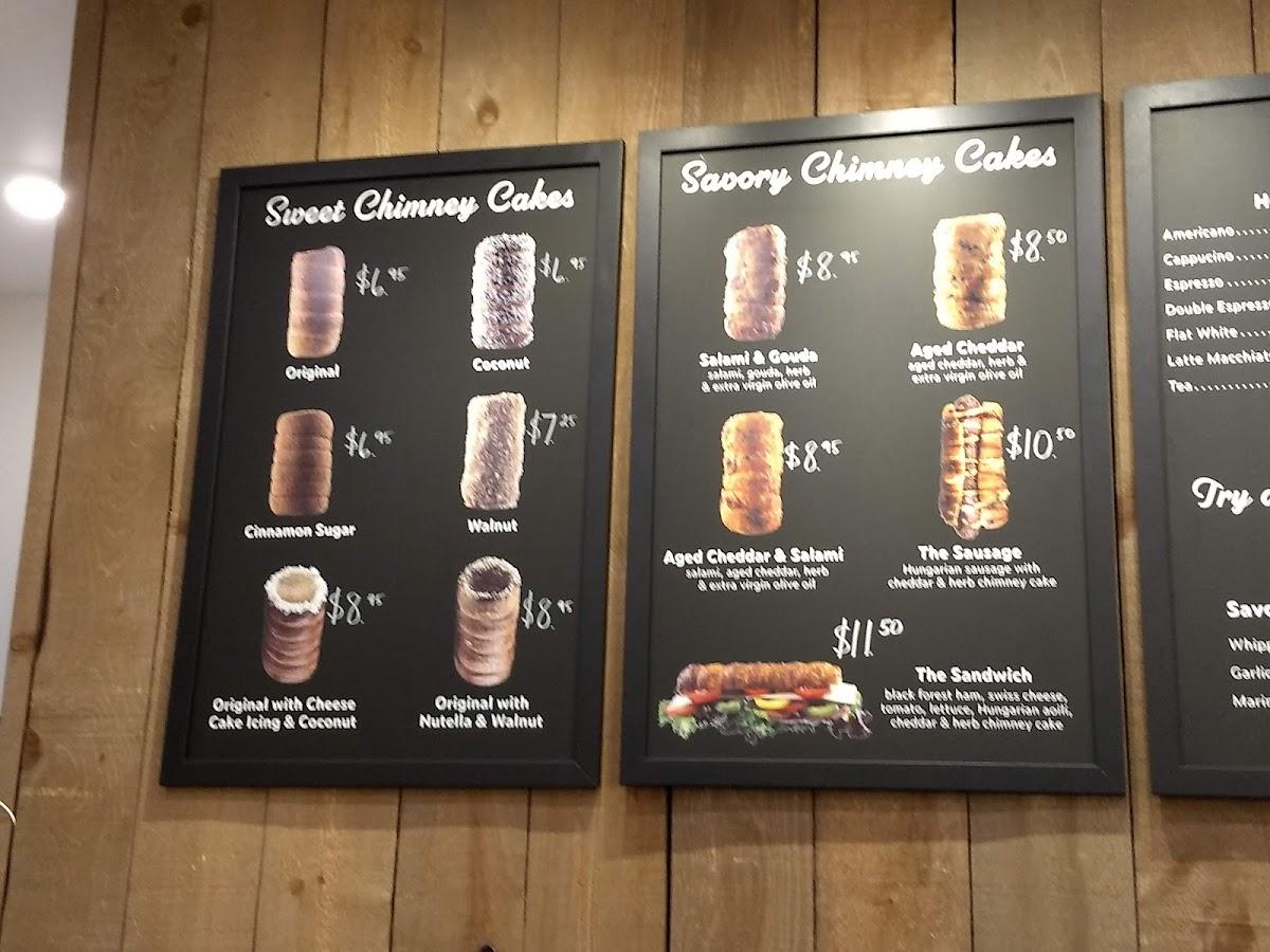 Menu at Budapest Bakeshop desserts, Niagara-on-the-Lake