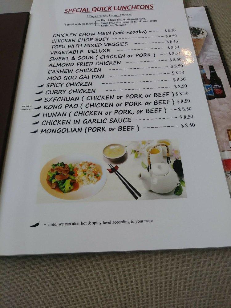 Menu at Chinatown Restaurant, Coeur d'Alene