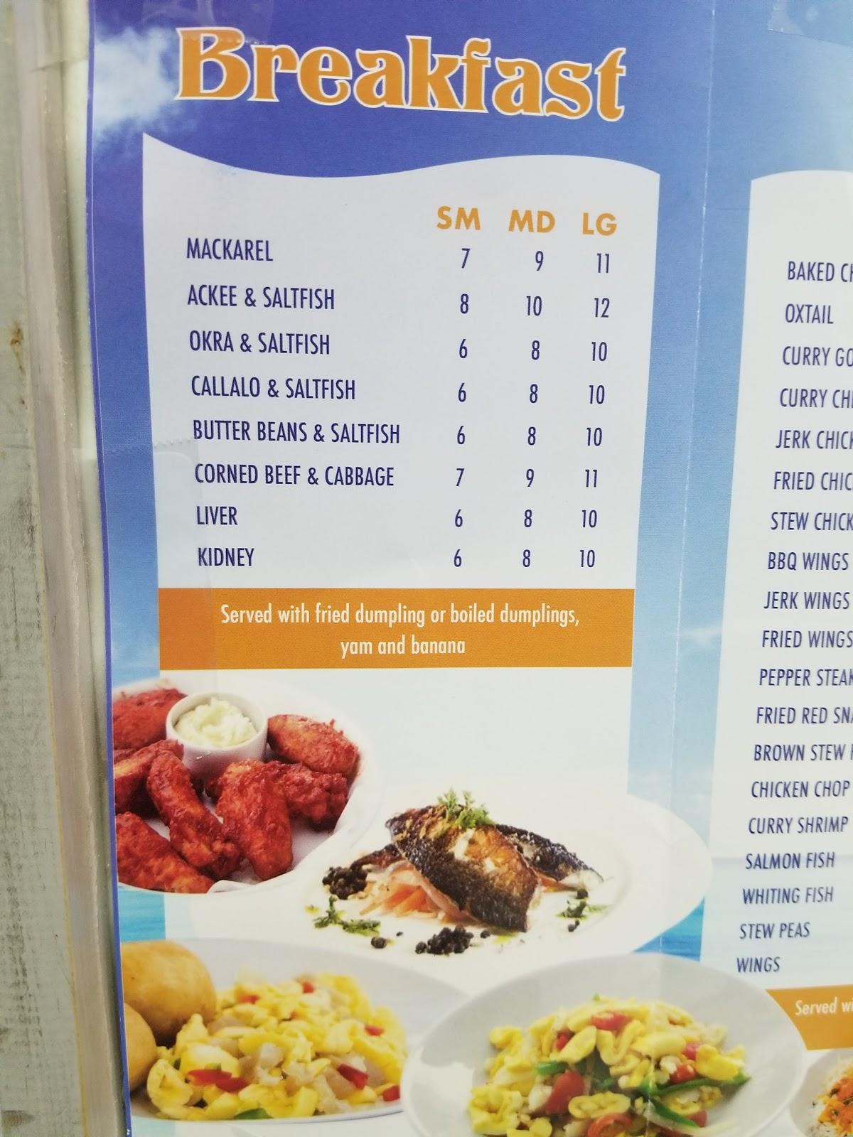 Menu at Tasty Caribbean Plus Buffet restaurant, Mount Vernon