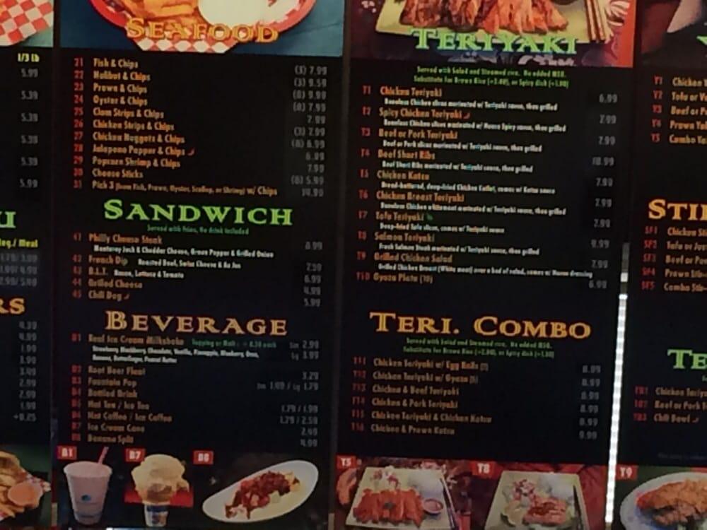Menu at Monster Burgers restaurant, Federal Way