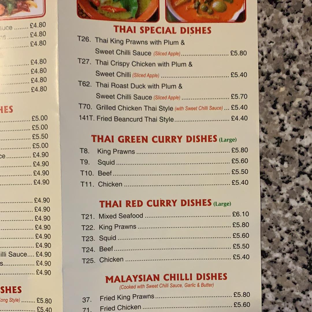 Menu at Yummy fast food, Gravesend, 84-85 London Rd