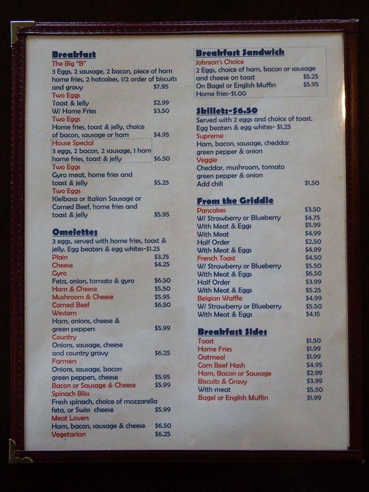 Menu at Larry's Smokehouse BBQ, Southgate