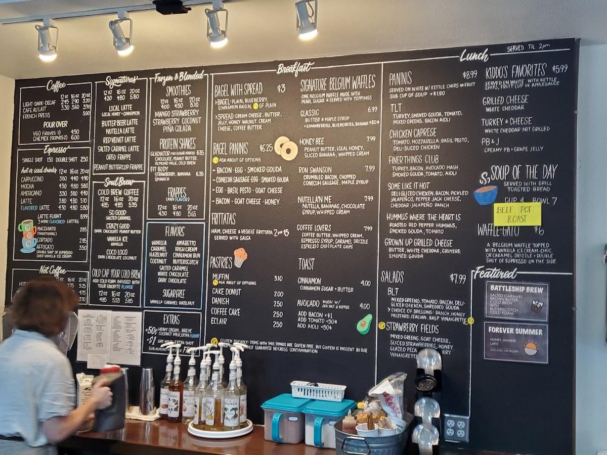 Menu at Soul Caffeine, Mobile