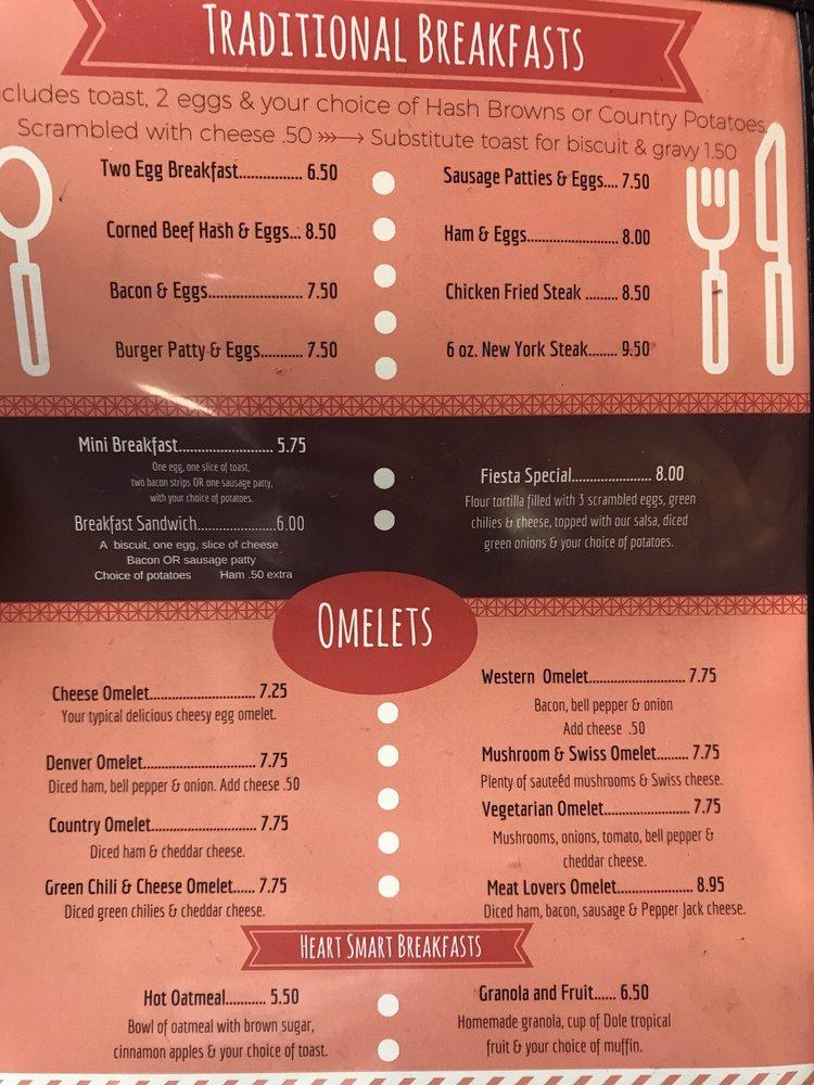 Menu at Beeline Cafe Payson Az, Payson