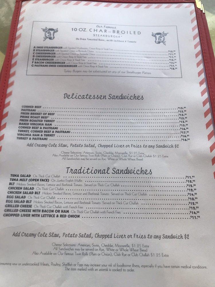 Menu at Juniors Cheesecake restaurant, Ledyard