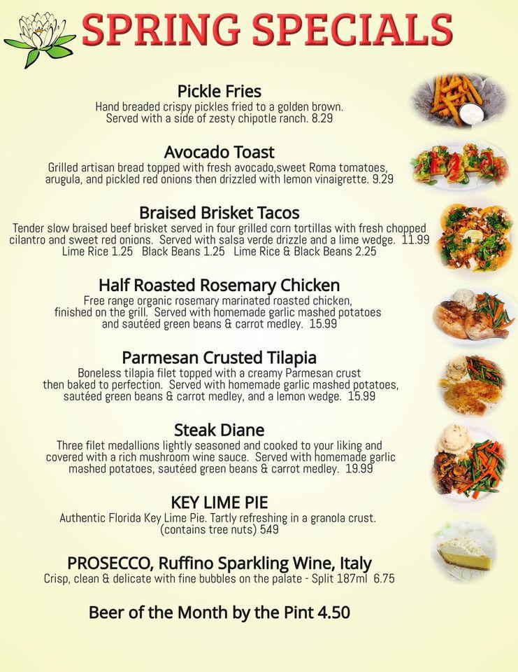 Menu at ANYWAY'S PUB - Oakbrook Terrace, Oakbrook Terrace