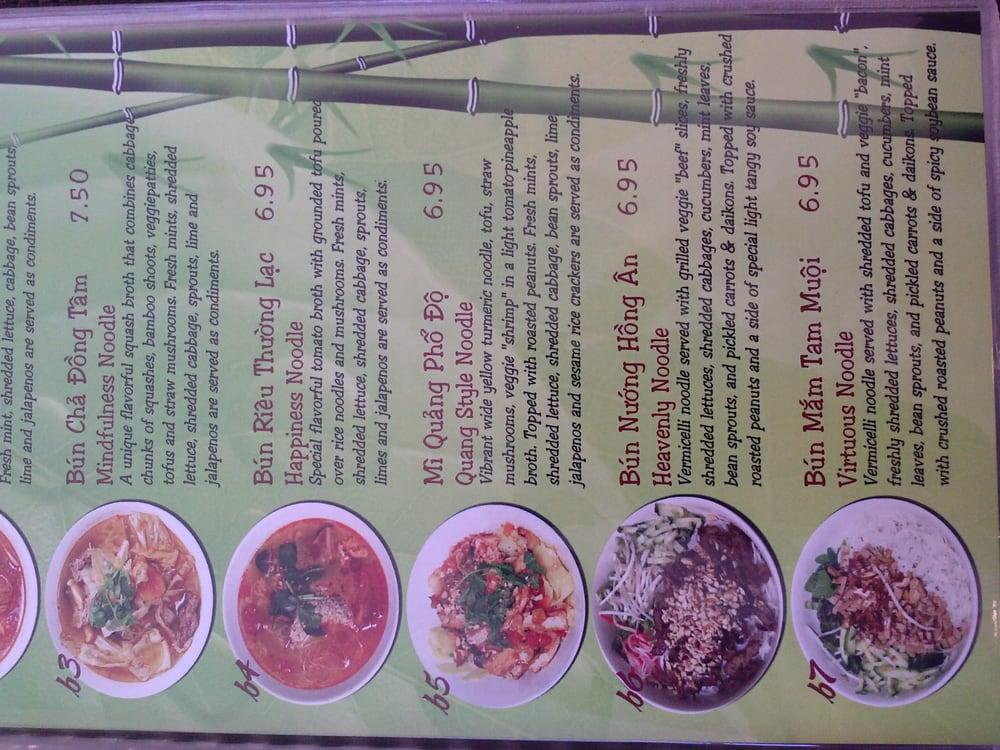 Menu at Bodhi Bowl restaurant, Sacramento