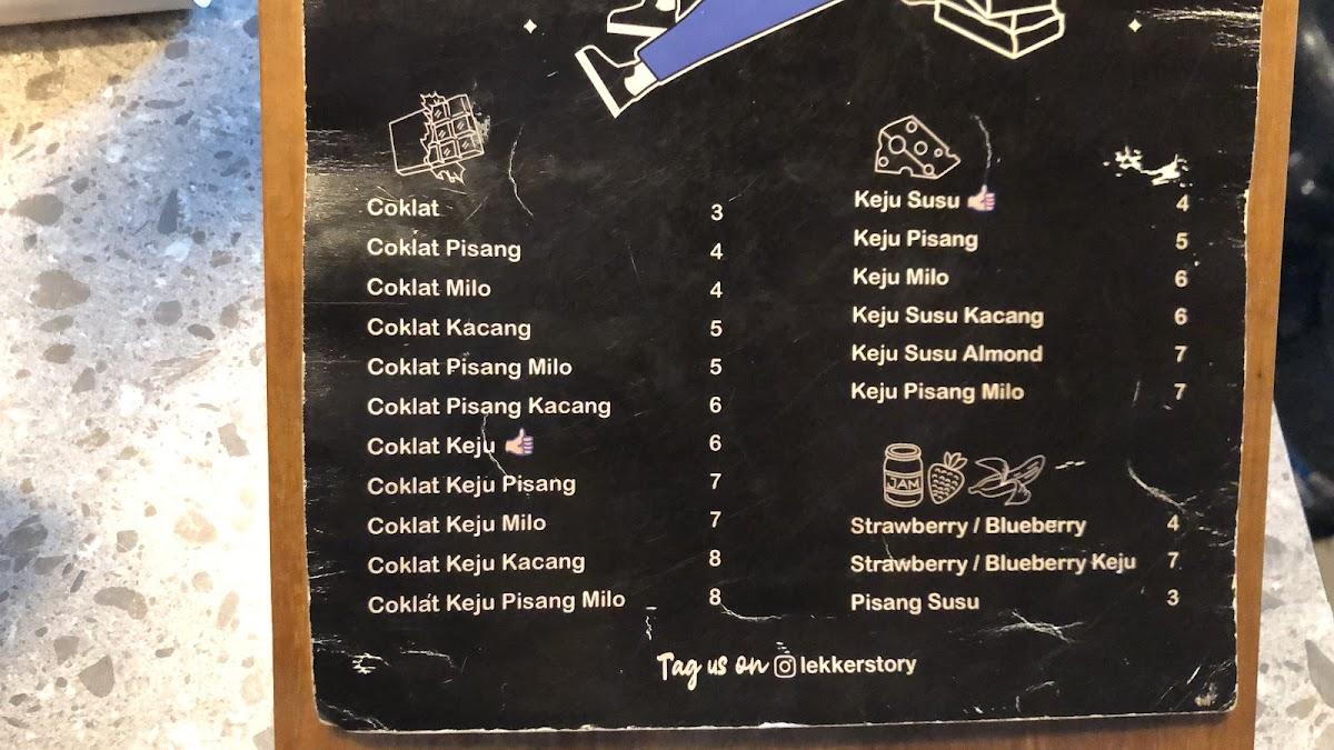 Menu at Lekker Dan Kopi By Lekker Story cafe, West Jakarta