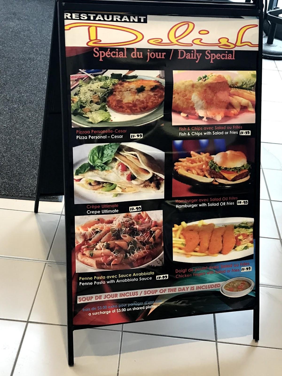Menu at Delish - Breakfast & Lunch cafe, Dollard-Des Ormeaux