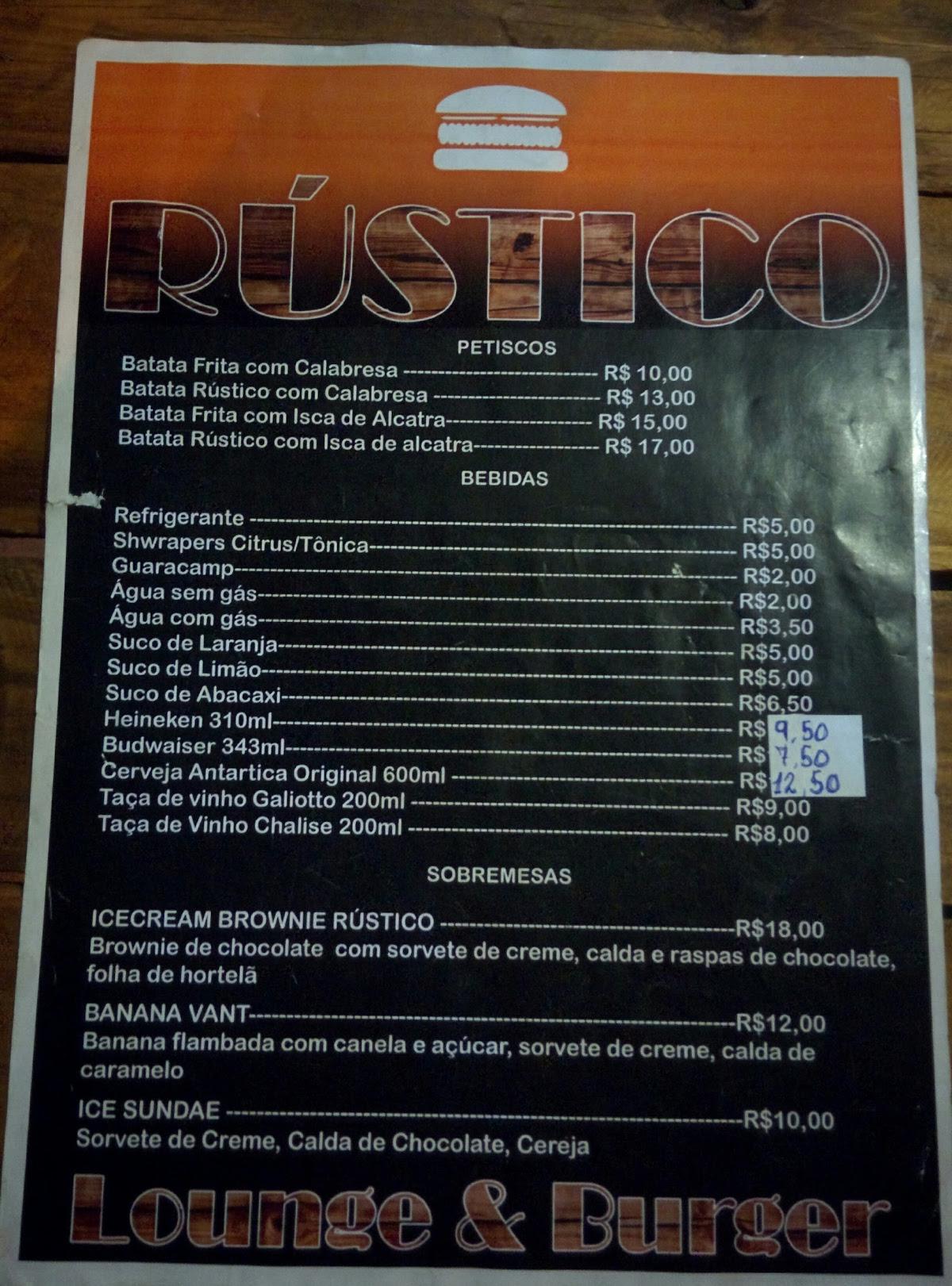 Menu at Stark Hamburgueria restaurant, Seropédica