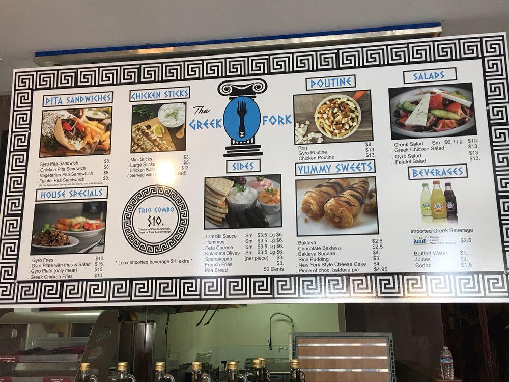Menu at The Greek Fork restaurant, Lodi, 226 W Kettleman Ln