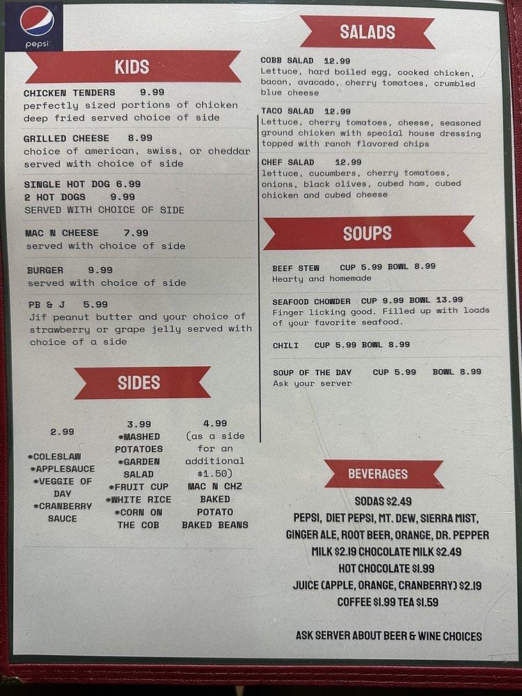 Menu at Countryside Diner BBQ, Augusta