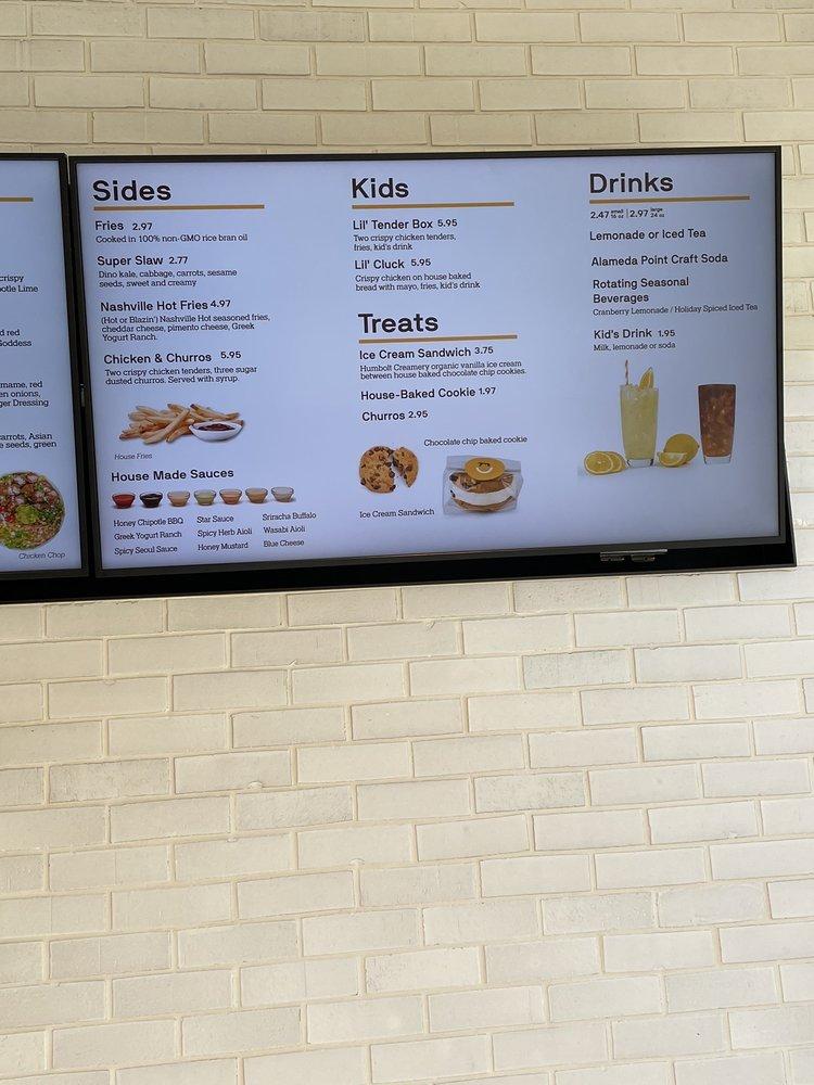 Menu at Starbird Chicken fast food, Corte Madera