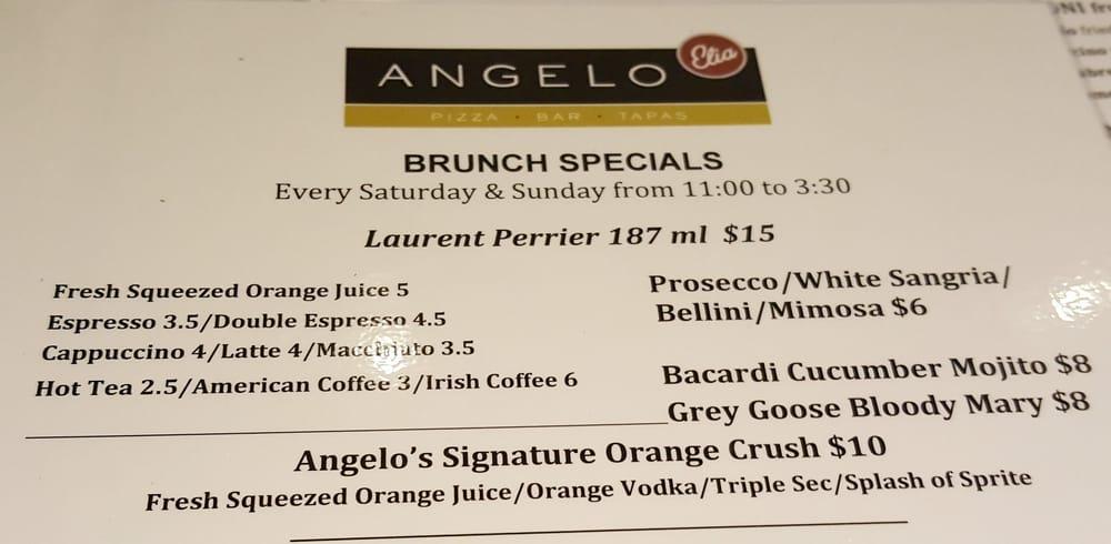 Menu at Angelo Elia Pizza, Bar, Tapas, Oakland Park, N Federal Hwy
