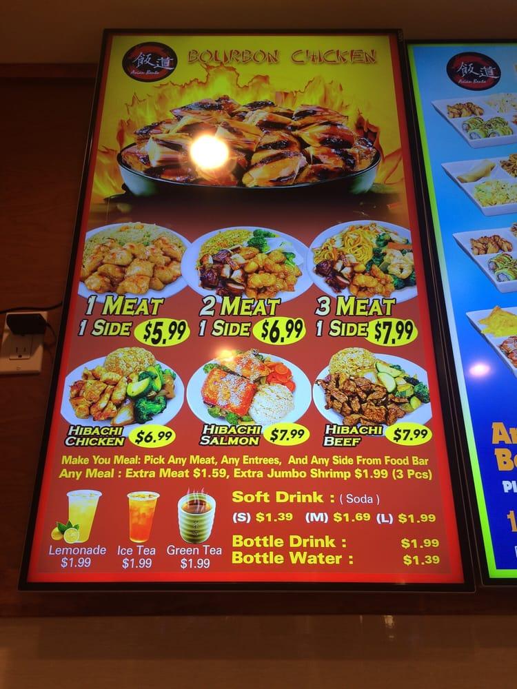 Menu at Asian Bento Cafe, King of Prussia