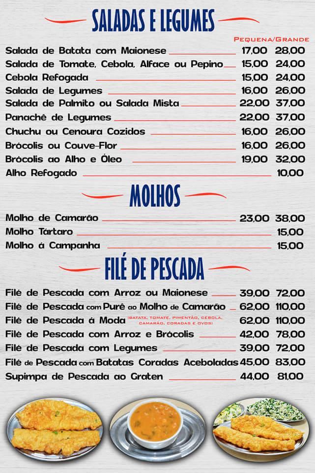 Menu at O Rei dos Frangos Marítimos (Beco das Sardinhas) restaurant ...