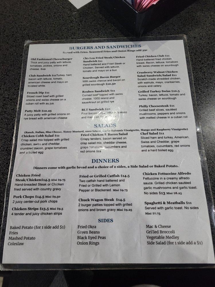 Menu at Magnolia Diner pub & bar, Montgomery