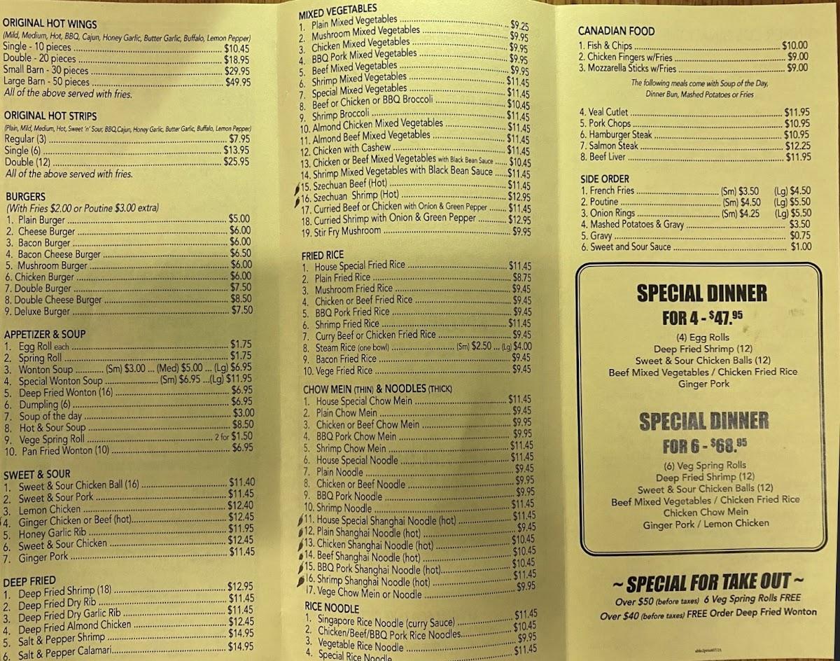 Menu At New Moon Cafe Assiniboia Menu At New Moon Cafe Assiniboia