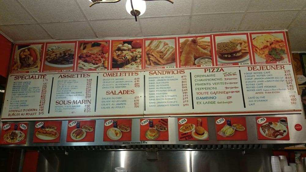 Menu at Nouveau Système Beaubien restaurant, Montréal