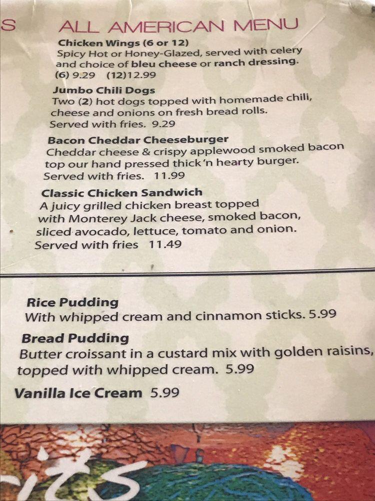 Menu at Rosarios - San Antonio International Airport cafeteria, San Antonio