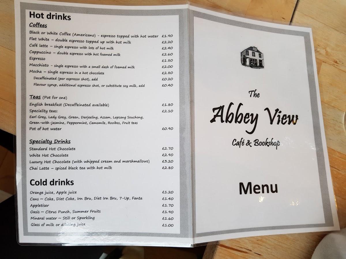 Menu at The Abbey View Cafe, Jedburgh