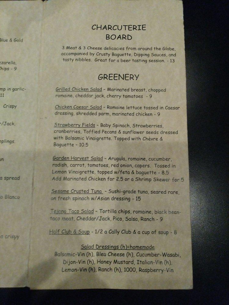 Menu at Callahan's Pub & Grille, Enid