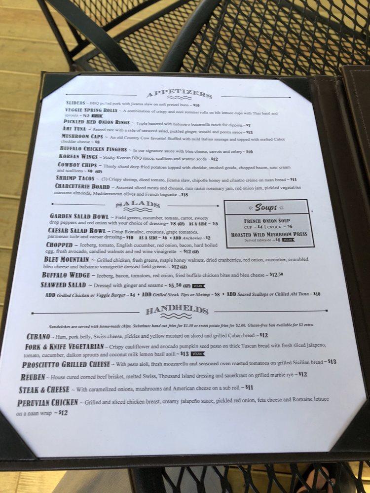 Menu at Covered Bridge Farm Table restaurant, Campton