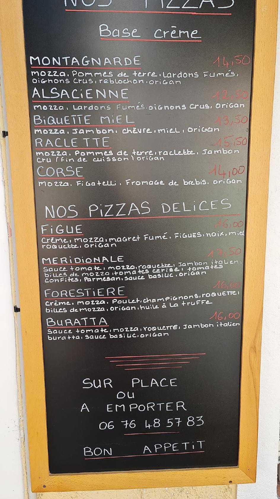 Menu au La Pizzéria de l'Église - Restaurant Pizzeria Le Lavandou, Le ...