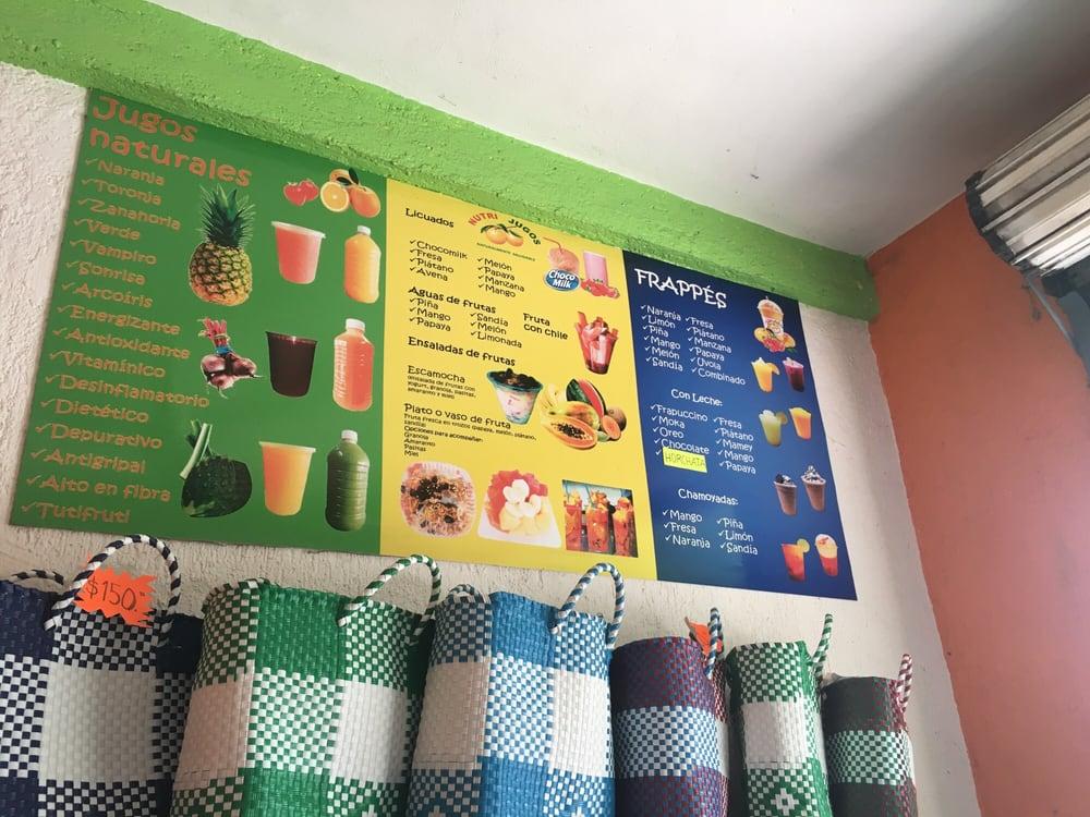 Carta del pub y bar Nutri Jugos Mérid, Merida