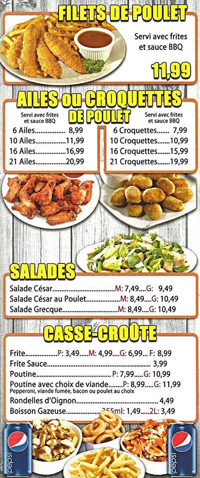 Menu au Pizza Deux Frères pizzeria, Bois-des-Filion, Au coin de la 37e Ave