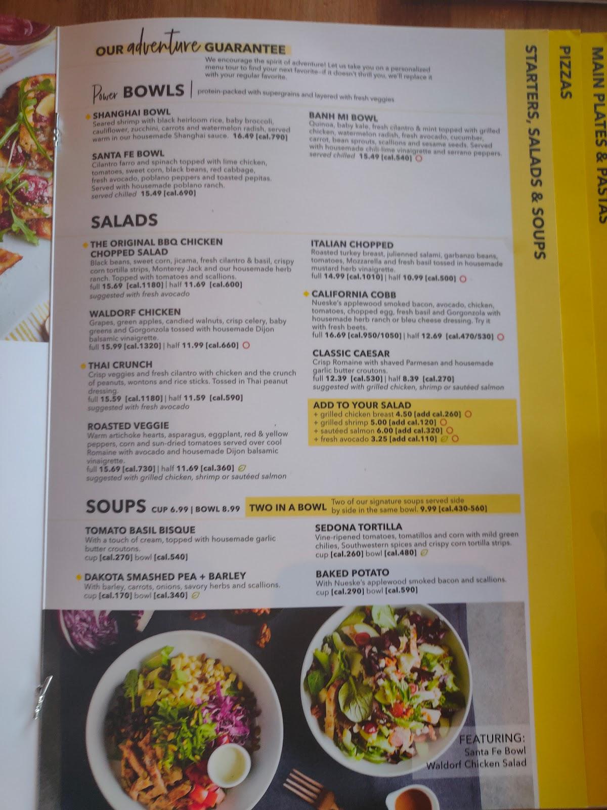 Carta de pizzería California Pizza Kitchen at Plymouth Meeting Mall ...