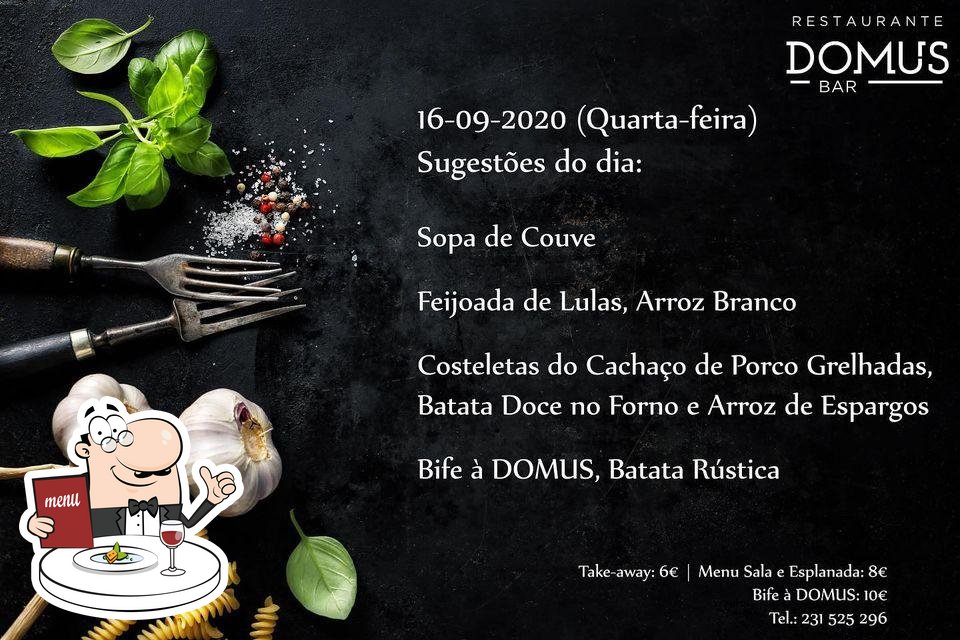 Domus Restaurante & Bar, Anadia - menu e avaliações do restaurante ...